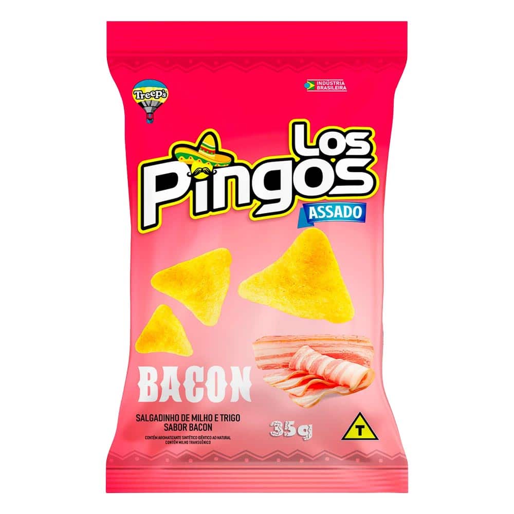 Salgadinho Treeps Los Pingos Bacon: Sabor inigualável